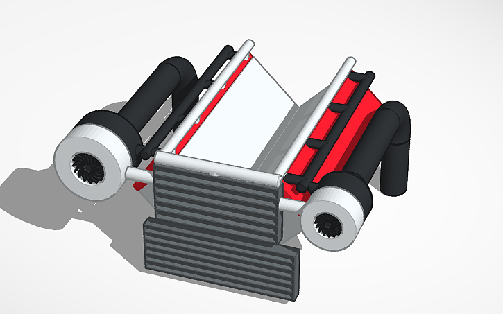 3D design V8 Engine - Tinkercad