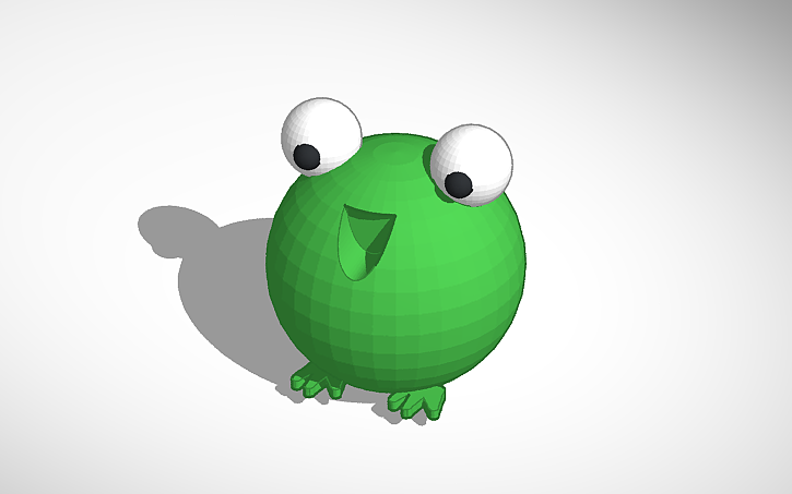 3D design Frog - Tinkercad