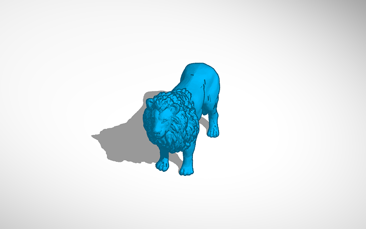 3D design lion - Tinkercad