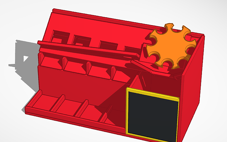 3D design coin sorter machine - Tinkercad
