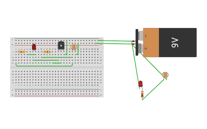 Circuit design Photoresistor - Tinkercad