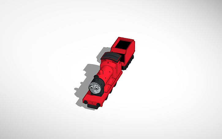 3D design Miniature James the Red Engine - Tinkercad