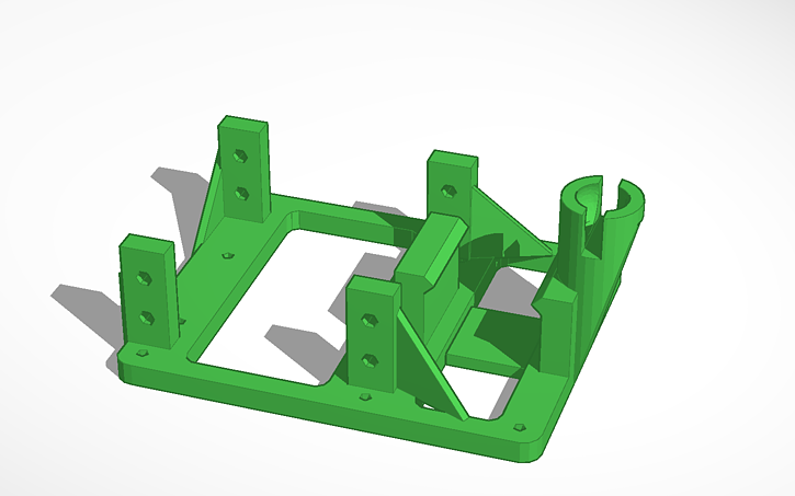 3D design sumo bot chassis - Tinkercad