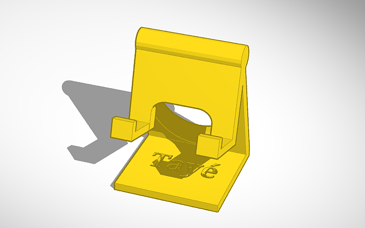 3D design Phone stand 2 - Tinkercad