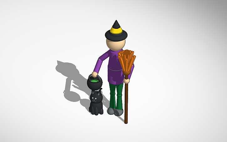 3D design Witch Costume - Tinkercad