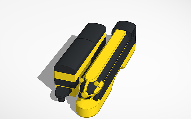 3D design robinson toy trains - Tinkercad