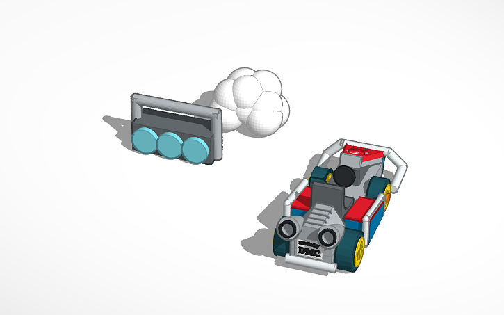 3D design Mario Kart model - Tinkercad