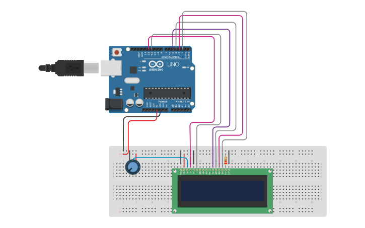 Circuit design Hello World ! - Tinkercad