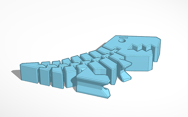 3D design flexible t-rex - Tinkercad