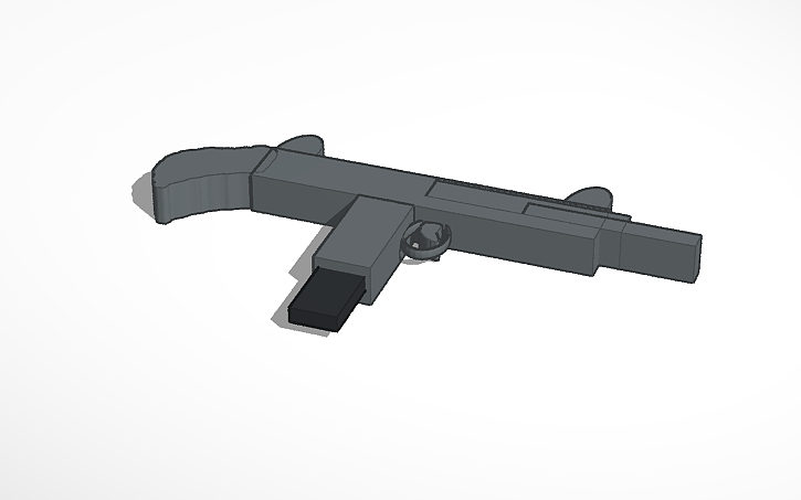 3D design UZI - Tinkercad