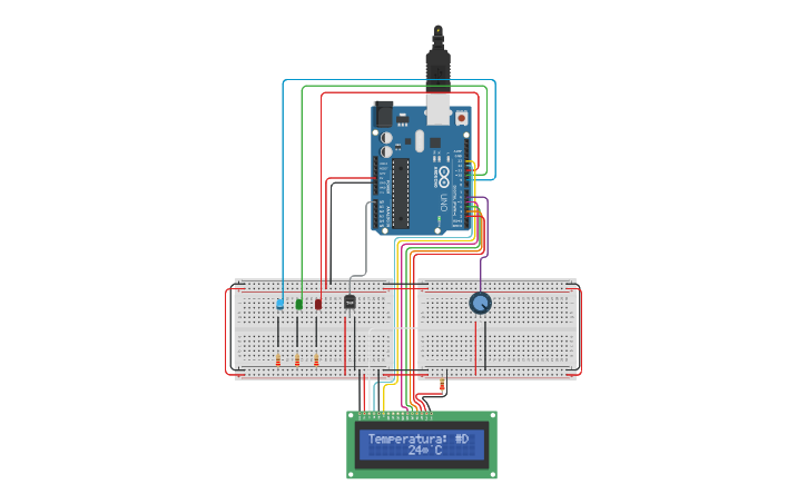 Circuit Design Circuito Temperatura Arduino Lcd Led Tinkercad