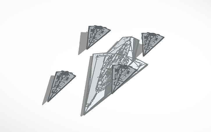 3D design Executor Super Star Destroyer - Tinkercad
