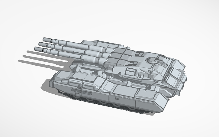 3D design Super heavy Tank Tank Tank Tank Tank - Tinkercad