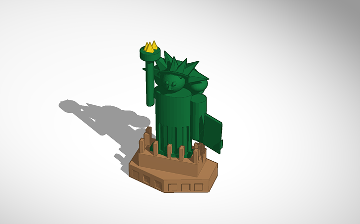 3D design Statue Of Liberty - Tinkercad