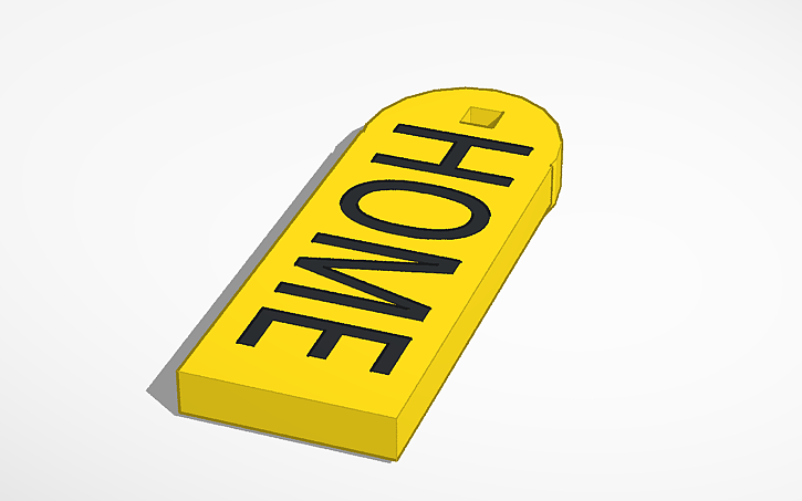 3D design Home's Key - Tinkercad