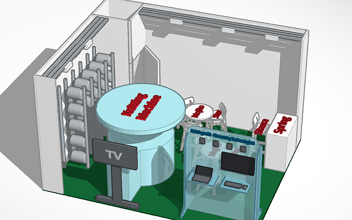3D design ITMA2023 JOULA BOOTH 2 - Tinkercad