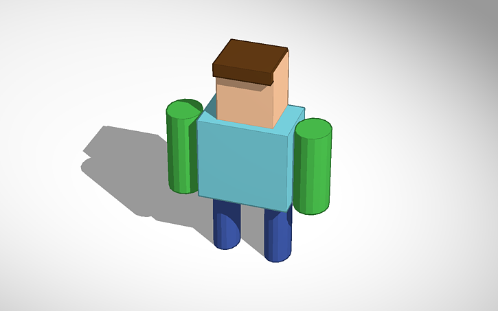 3D design Minecraft character - Tinkercad