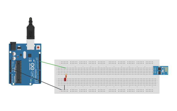 Circuit design Esp8266 - Tinkercad