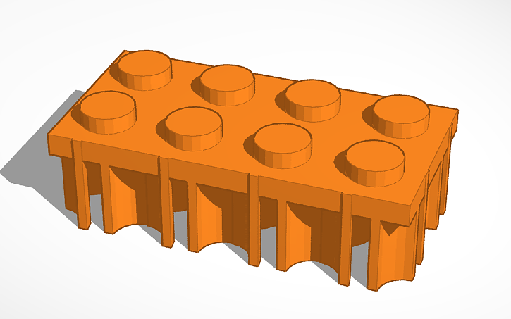 3D design Lego Block - Tinkercad