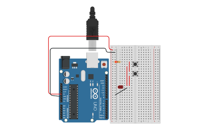 Circuit design Marcus Cline - Project 01 Prototype - Tinkercad