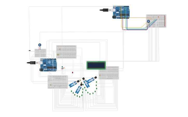 Circuit design Heart Simulation using Electronics - Tinkercad