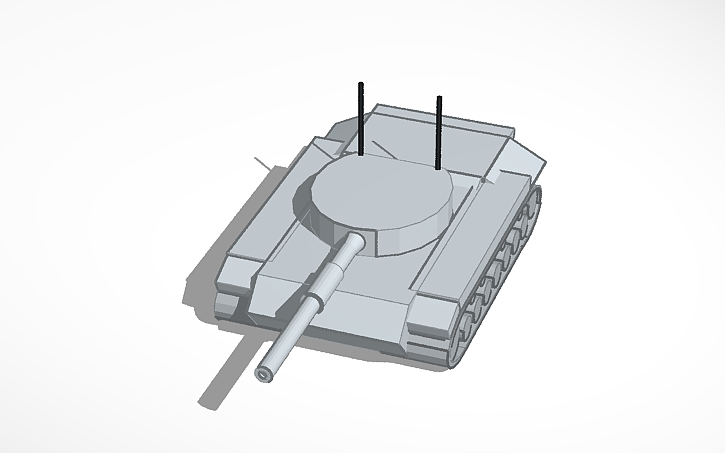 3D design leopard 1 tank - Tinkercad