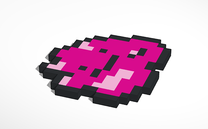 3D design 8 bit ditto - Tinkercad