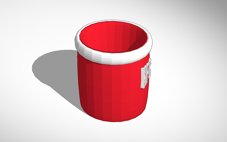 3D design kfc bucket - Tinkercad