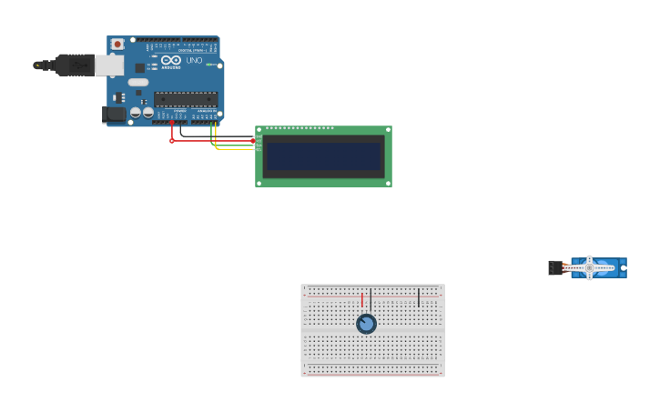 Circuit design Pantalla LCD I2c - Tinkercad