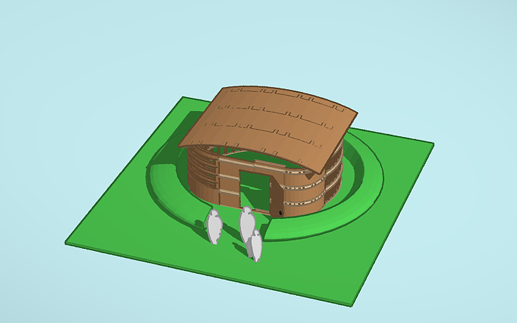 3D design Small Vintage Pavillion - Tinkercad
