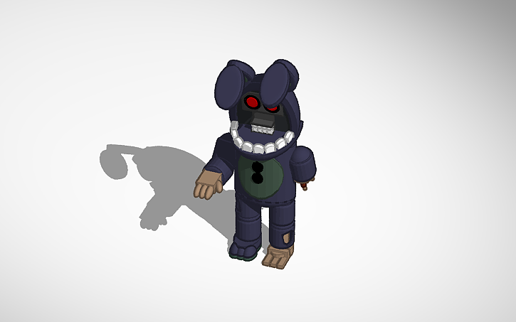 3D design FNAF World Withered Bonnie - Tinkercad