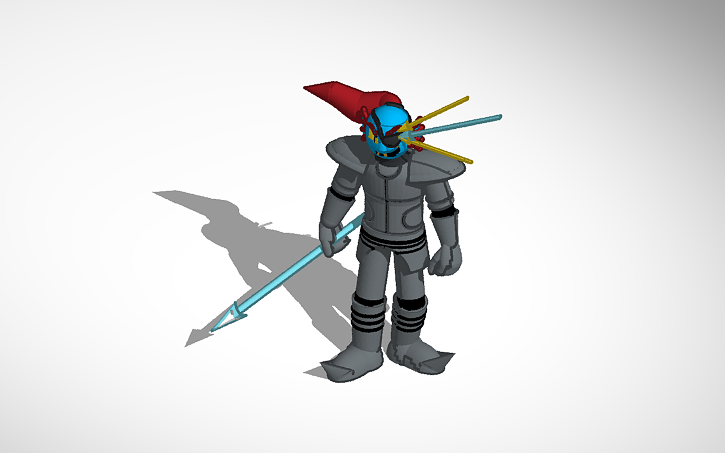 3D design Undyne (Armor) - Tinkercad