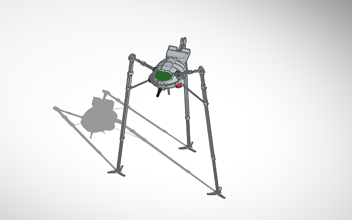 3D design Martian Fighting Machine (MFM) - Tinkercad