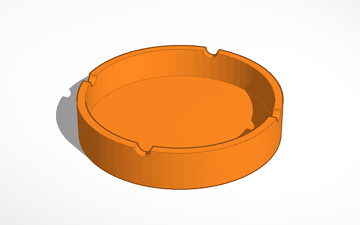 3D design Ashtray - Tinkercad