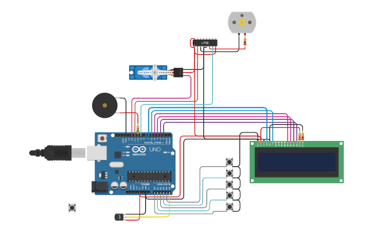 Circuit design Elevator - Tinkercad