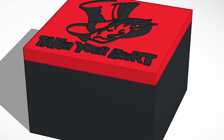 3D design Persona 5 Keycap (cherry mx compatible) - Tinkercad