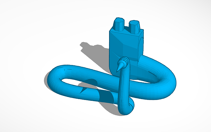 3D design Lego snake tail royal - Tinkercad