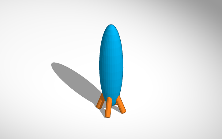 3D design raket - Tinkercad