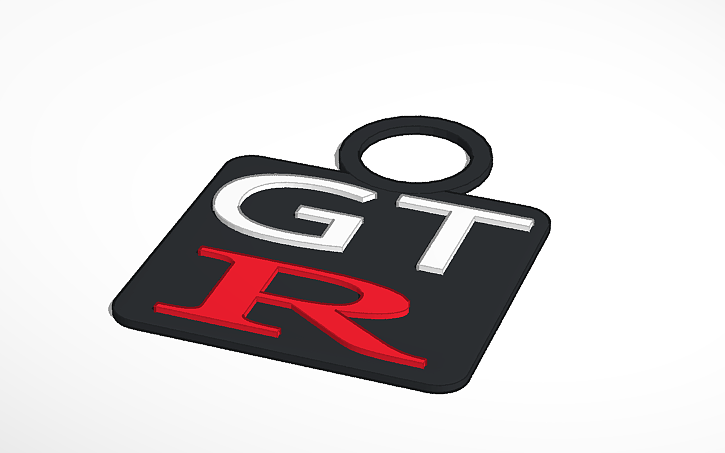 3D design GTR LOGO KEYCHAIN - Tinkercad