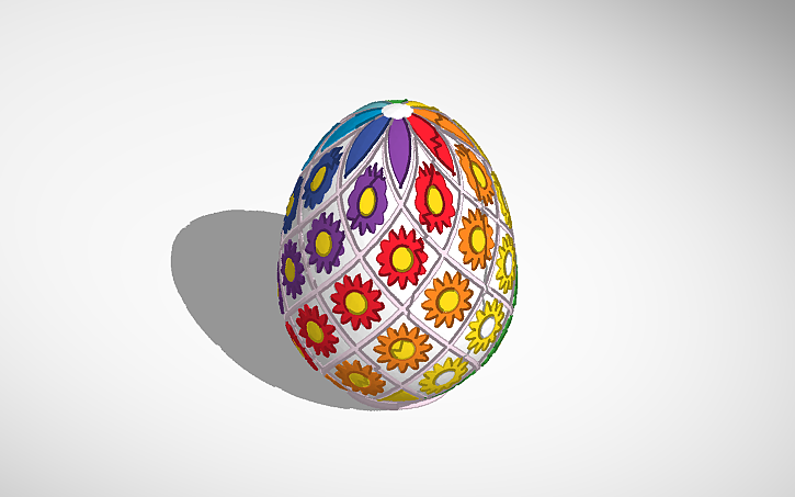 3D design easter egg - Tinkercad
