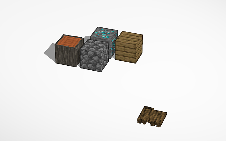 3D design Minecraft Textures - Tinkercad