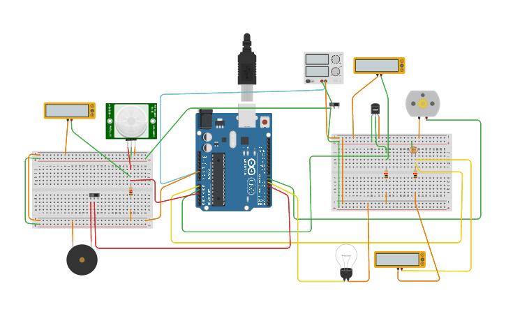 Circuit design SMART HOME - Tinkercad