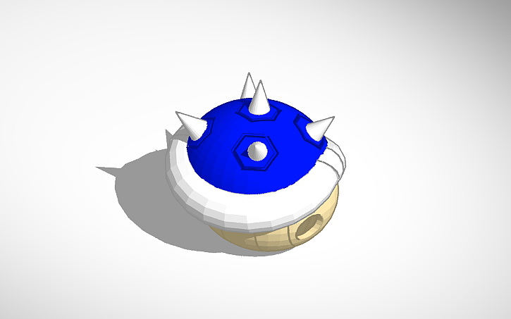 3D design Blue Shell Mario Kart - Tinkercad