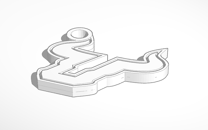 3D design USF Keychain - Tinkercad