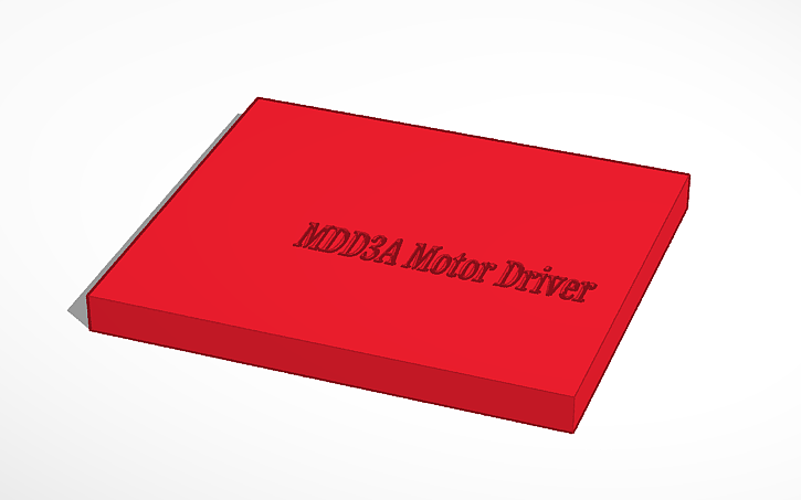 3D design MDD3A Motor Driver - Tinkercad