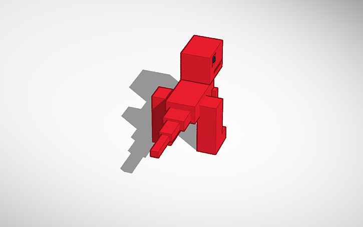 3D design Blocky T-Rex - Tinkercad