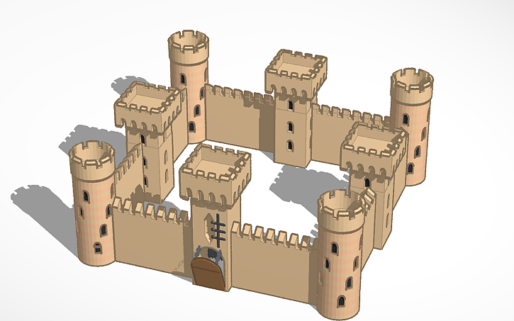 3D design Copy of The best castle - Tinkercad