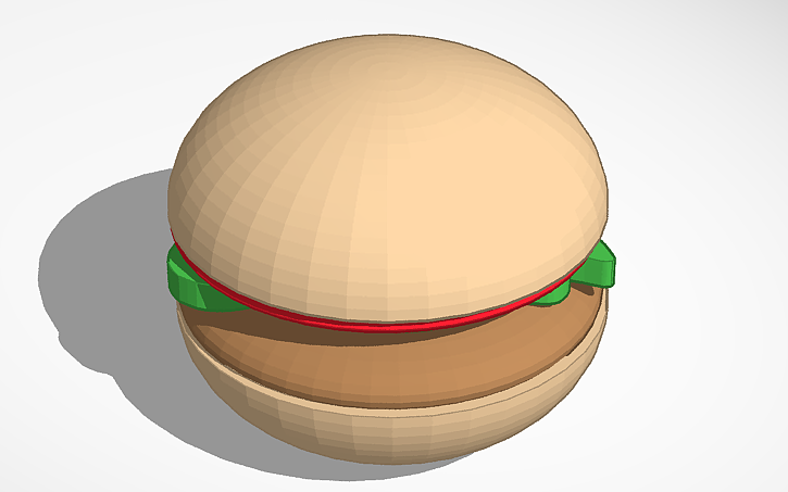 3D design Burger - Tinkercad