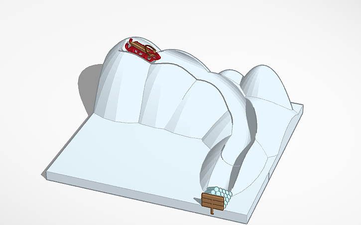 3D design Sled Ride - Sim Lab - Tinkercad