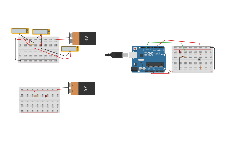 Circuit design EGR30 SP25 Arduino Demonstration - Tinkercad